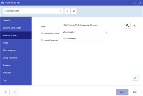 Setup The Active Directory Connection Connect To Ad