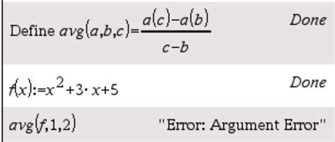 Defining A Variable With A Function As An Argument Rnspire