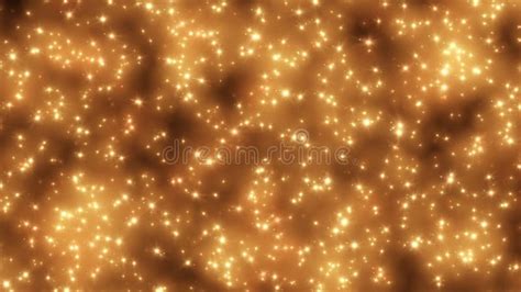 Loop Flickering Glow Gold Star Particles Animation On Black Background Stock Footage Video Of