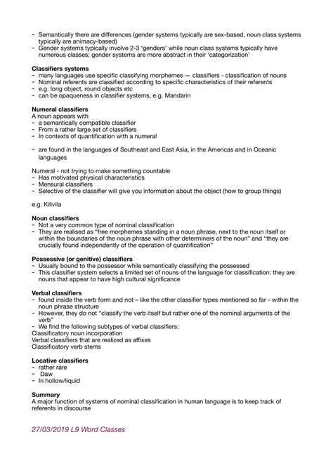 Lngs2624 Complete Distinction Lecture Notes Lngs2624 Grammar In The Worlds Languages Usyd