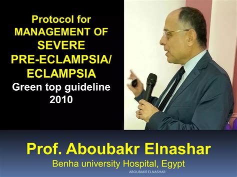 Protocol For Management Of Severe Pre Eclampsia Eclampsia Green Top Guideline 2010 Pdf