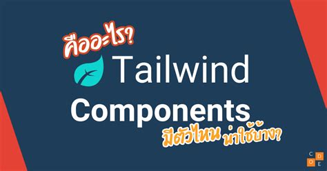 Tailwind Components คืออะไร มีตัวไหนน่าใช้บ้าง Codding Gun