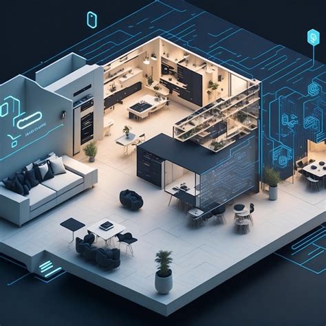 Premium Ai Image A Smart Home Concept With Interconnected Devices Controlled By Ai