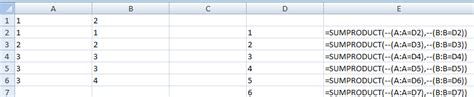 Counting Matching Cells In Excel Stack Overflow