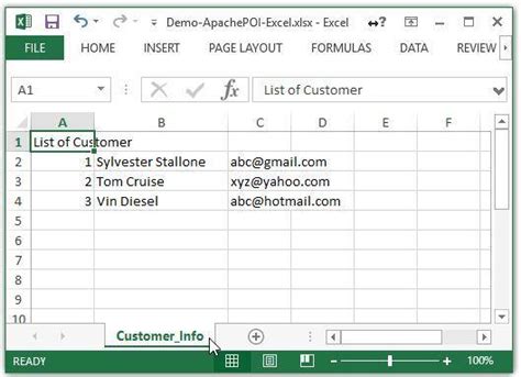 Đọc ghi file Excel trong Java sử dụng Apache POI