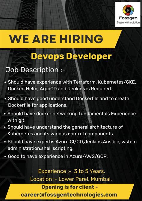 Devopsengineer Devops Devopstools Jenkins Lowerparel Mumbailocation Mumbaihiring