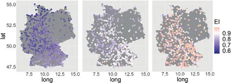 Map Of Sites With Values Of Extremal Index For Thresholds Set As 75th Download Scientific