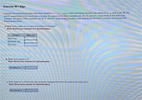 Solved Consider The Following Function With Three Variables Chegg Com