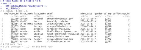 Working With Databases In R By Bilikisu Olatunji