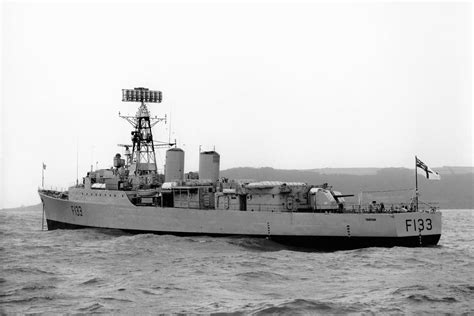 Hms Tartar F133 At Anchor Royal Navy Tribal Class Frigate Photo
