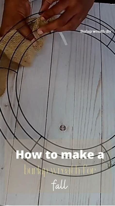 Quick Easy Burlap Wreath Tutorial Artofit