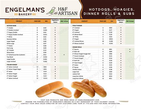 Menu At Engelmans Bakery Norcross