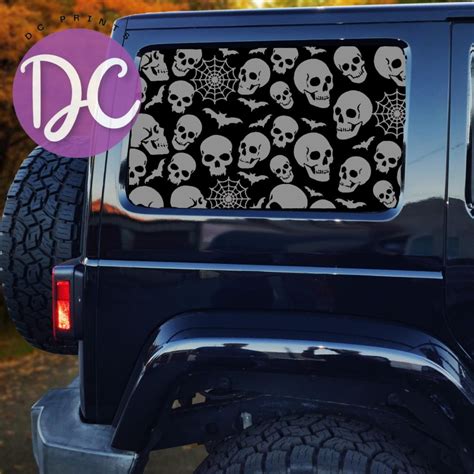 Skulls Car Decal Car Window Decal Vinyl Decal Sticker Rear Window