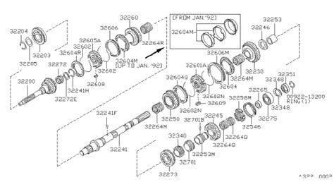 Transmission Gear 1993 Nissan Hardbody Pickup D21