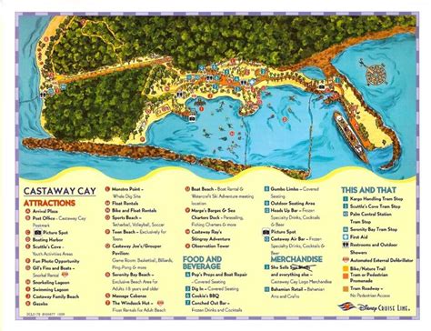 Map Of Castaway Cay Disney Dream Cruise Disney Fantasy Cruise