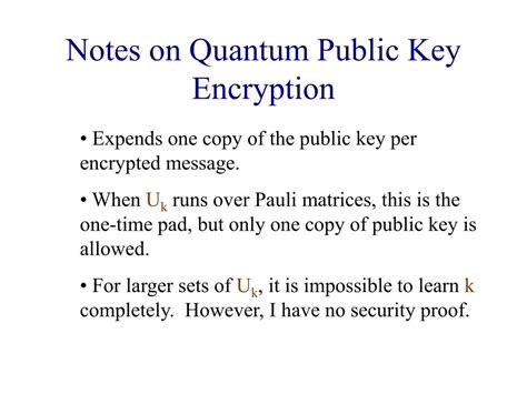 Ppt Quantum Public Key Cryptography With Information Theoretic