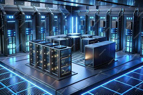 Modern Data Center And Network Infrastructure Solutions Premium Ai Generated Image