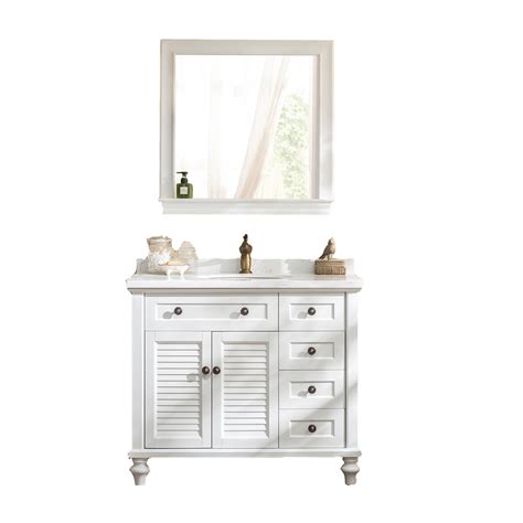 American Style Classical Bathroom Vanity Drawers Bathroom Furniture Set Luxury Basin Vanity Sink
