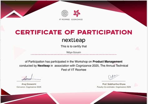 productmanagement cognizance2025 iitroorkee nextleap