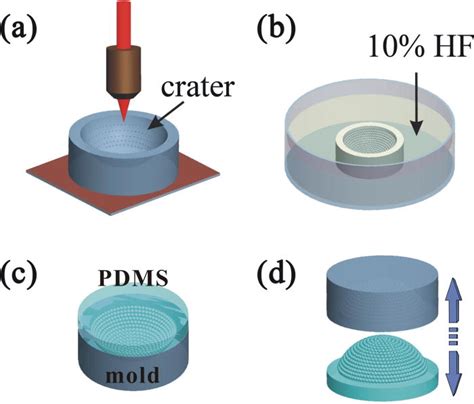 direct fabrication of compound eye microlens array on curved surfaces