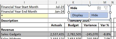 Excel Tips Automated Row Hiding In Excel Reports Intheblack