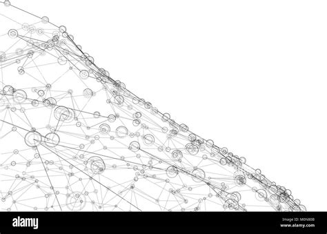 Global Network Connections With Points And Lines Stock Vector Image And Art Alamy