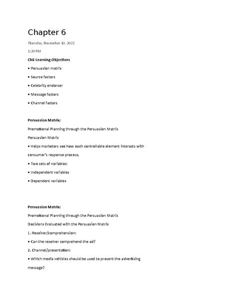 Ch6 Integrated Marketing Communications Mcgraw Hill Notes Ch6