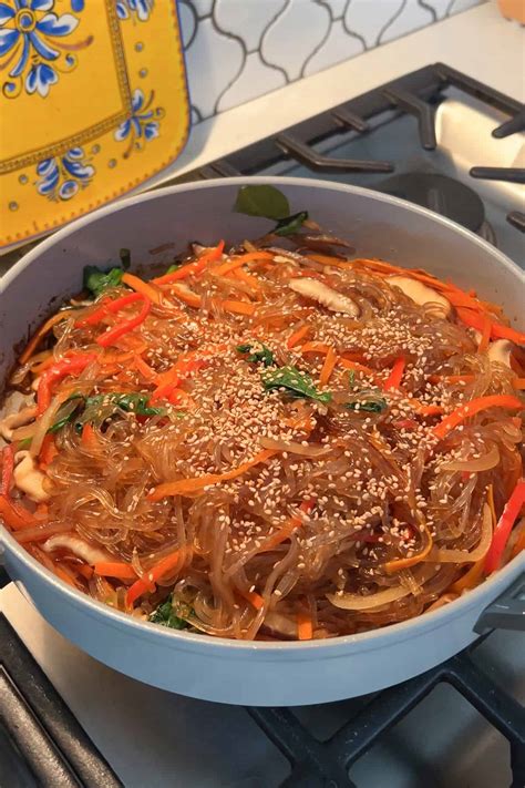 Japchae Noodles Japchae Korean Glass Noodle Stir Fry Ingredients