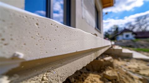 Detailed Foundation Of Modern House With Foam Insulation Generative Ai