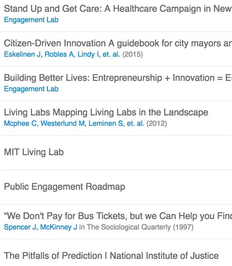 Reading List For Prototyping For Policy Prototyping For Policy