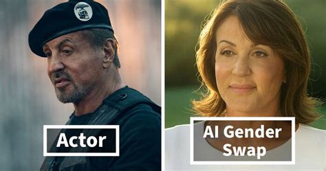 AI Gives 18 Male Celebrities A Gender Swapped Look, Here’s The Result | Bored Panda