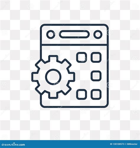 Binary Code Vector Icon Isolated On Transparent Background Line Stock Vector Illustration Of
