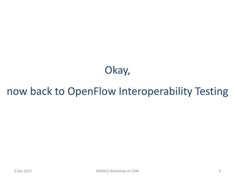 PPT A SOFT Way For OpenFlow Interoperability Testing PowerPoint Presentation ID