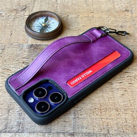 Phone Case With Loop And Card Holder Etsy