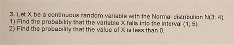 solved 3 let x be a continuous random variable with the
