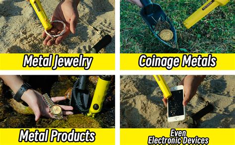 Metal Detector Handheld Pinpointer Waterproof Ip68 With Sand Scoop Shovel