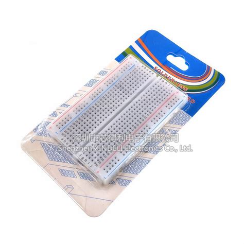 คุณภาพสูง Breadboard Mini Small Breadboard 400 หลุมความยาว 8 5 ซม กว้าง 5 5 ซม สามารถรวม Spliced