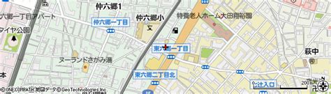 東京都大田区仲六郷1丁目51の地図 住所一覧検索｜地図マピオン