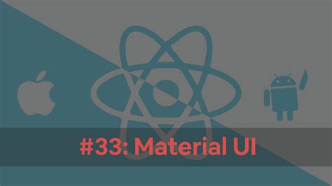 React Native Tutorial 33 Material Ui In React Native Youtube