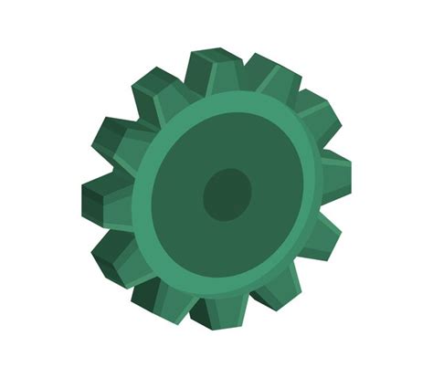 Premium Vector Three Dimensional Gear