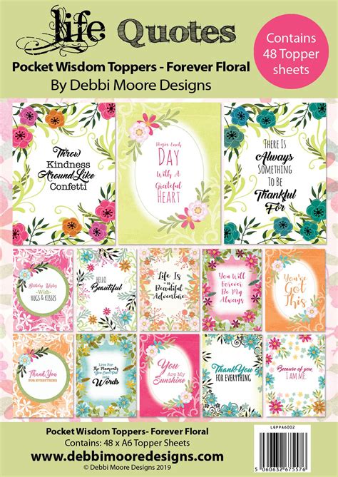 Life Quote Floral Topper Kit With Forever Code