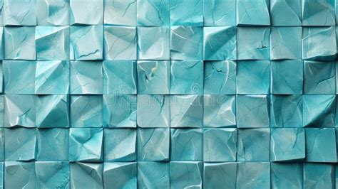 A Pattern Of 3d Cubes Abstract Mosaic Of Blue Squares Stock Image Image Of Square Objects