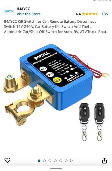 Recommend Kill Switches Rcharger Recommend Kill Switches Rcharger