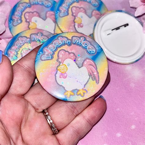 Woah Nice Cck Button Pin Cute Button Pins Cute Pins Kawaii Pins