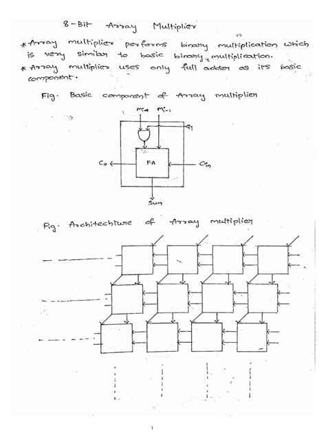 8 Bit Array Multiplier Pdf