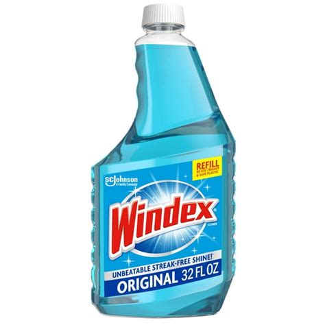 Windex® Original Glass Cleaner Refill Bottle 32 Oz Walmart Business