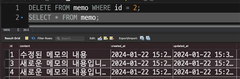 데이터베이스 Mysql 사용법 Create Select Insert Update Delete