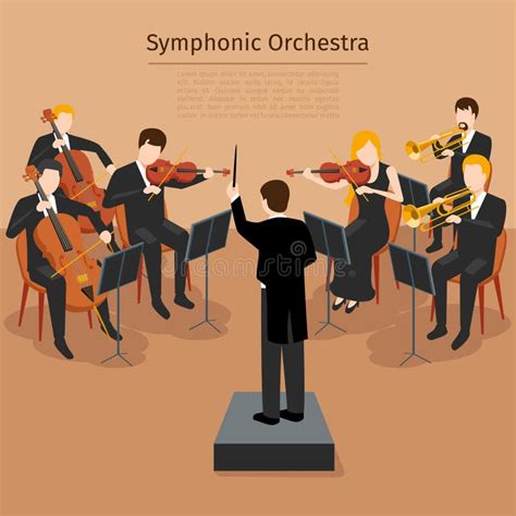 Ilustração Do Vetor Da Orquestra Sinfônica Ilustração Do Vetor