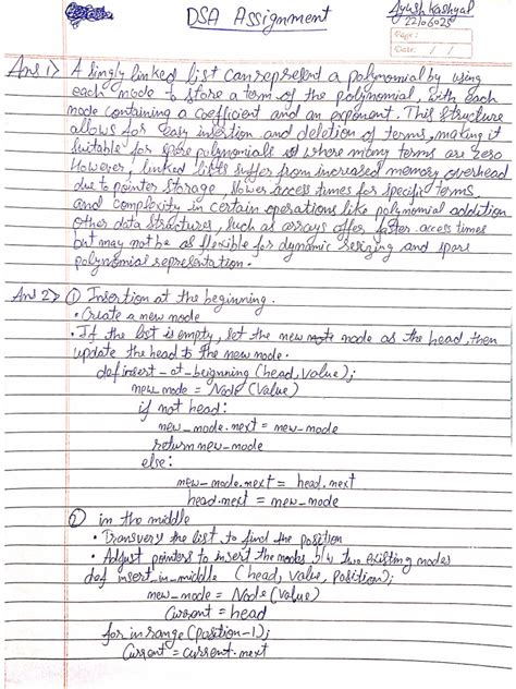 Dsa Assignment 22106025 Pdf