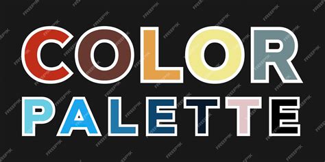 보편적인 색상 세련된 색상 조합 벡터 프리미엄 벡터